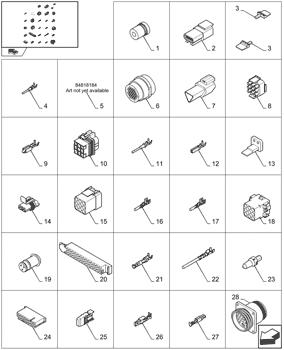 China 84814866 WIRE CONNECTOR Case parts LB333P, LBX332P, LB333R, LBX432R, LBX332R, LB333S, LBX432S, LBX332S, LBX322S, LB433R, LB433S for sale