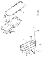 China 3055162R1 OIL PAN GASKET SET Case parts 782, D-310, 715, 1620, D-358 for sale