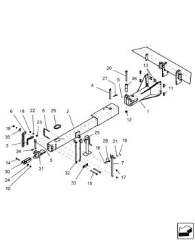 China 137098C1 SUPPORT Case parts 1230, 955, 1200, 1200PT, 800, 1225 EARLY RISER, 900, 1220, 950, 1210 for sale