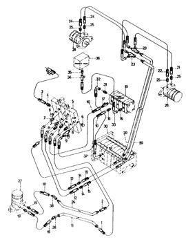 China 00400182 HYD CONNECTOR Case parts 7000, 7700 for sale