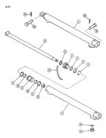China 1282488C91 CYLINDER Case parts 1670, 1620, 1680, 1660, 1640 for sale
