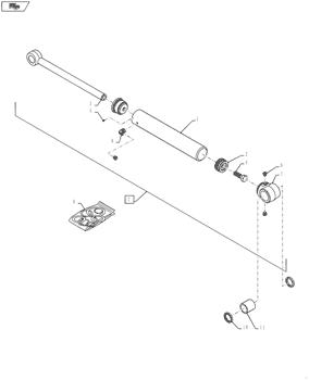 China 84480953 Cylinder Repair Kit Case parts SR200, SR175, TR270 for sale