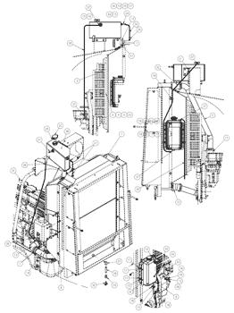 China 259331A1 RADIATOR Case parts STX325, FLX3510, FLX4510, FLX4010, FLX3010, STX275 for sale