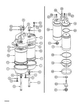 China 1967094C1 FUEL FILTER Case parts 4210, D-310, 4230, 4000, 3220, 4240, 3230, 5000, D-358 for sale