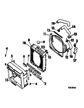 China 65427C1 RADIATOR Case parts 686, 666, HYDRO 70, HYDRO 86 for sale