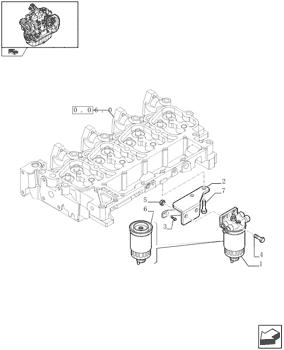 China 86555246 FUEL FILTER Case parts F4GE9484A J600, WD1203, WD1903 for sale