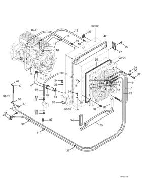 China 11LH-30180 RADIATOR HOSE Case parts 1221E for sale