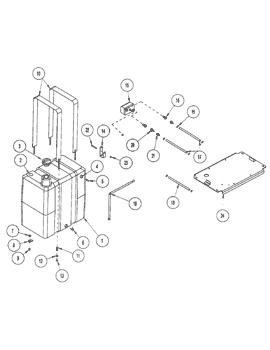 China 1030036 FUEL TANK Case parts 3400, 3503, 2000, 2300, 1100, 2400, 1124 for sale