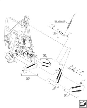 China 84266904 PLATE Case parts RB455A, RB565, RB465, RB455 for sale