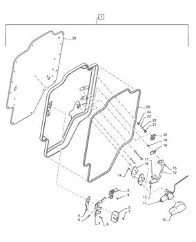 China 84300094 Cover Case parts TR340, SV185, TV380, SV250, SV280, SV300, SV340, SR130, SR150, TR270, SR160, SR175, TR310, TR320, SR200, SR210, SR220, SR240, SR250, SR270 for sale
