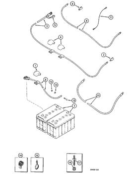China 125843A2 CABLE Case parts 2166, 2144, 2188 for sale
