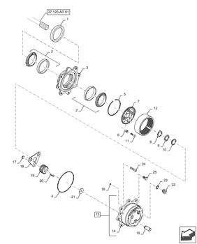 China 47438349 RING GEAR,60 teeth Case parts 586H, 570N EP, 588H, 580N, 580N EP for sale