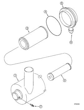 China 187472A1 AIR FILTER Case parts MX135, 850M LT, MX150, 4391T, MX170, 4391TA, 850M WT/LGP, PX85, 621C, 1150G, 1150H, 521D, 1150H_IND, 6030, 8860, 850G, 8860HP, 850H, 8870, MX100, PX110, MX110, MX120 for sale