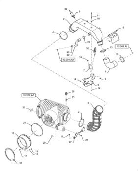 China 84244911 AIR INTAKE TUBE for sale