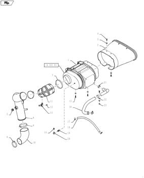 China 84293917 AIR FILTER Case parts 4430 for sale