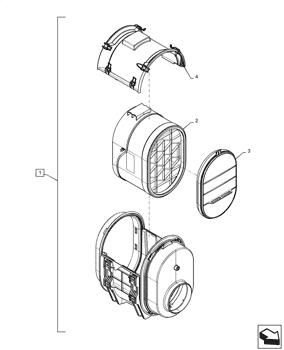 China 84553454 AIR FILTER Case parts PATRIOT 3340, PATRIOT 3240, PATRIOT 2250 for sale