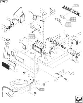 China 86626166 AIR DUCT Case parts WD1504, WD1203, WD1904, WD1903, WD2104, WDX1202, WD2304, WD2303, WD2504, WDX1902, WD1204, WDX2302 for sale