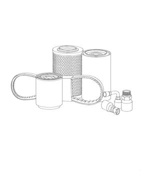 China 11M9-90370 AIR FILTER Case parts CX60C, CX57C for sale