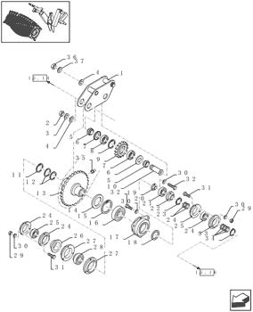 China 80543835 NUT Case parts LBX331R, LBX421R, LBX431R, LBX432R, LBX332R for sale