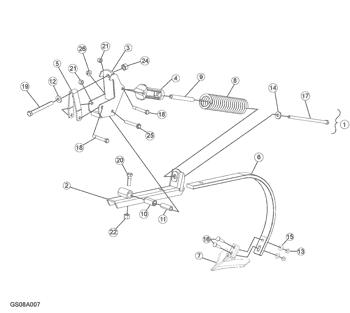 China 06210150 BRACKET Case parts TM255, 340, RMX370, 370 TRUE-TANDEM, TIGER-MATE, RMX340, 200, TIGERMATE II for sale