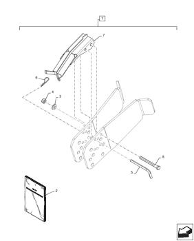 China 47523478 BRACKET Case parts RB565, RB465, RB455 for sale