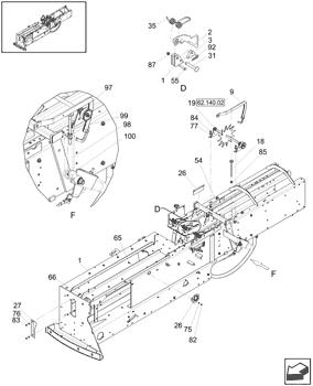 China 84133827 BRACKET Case parts SB531, SB541C, SB521, SB541, SB551 for sale