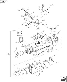 China 86622171 BRACKET Case parts FHX300 for sale