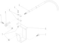 China 0088106928 BRACKET Case parts A7700, A7000 for sale