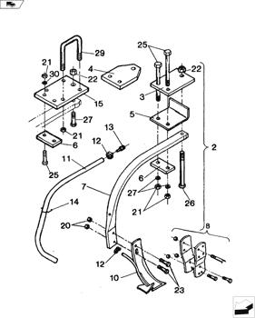 China 02419000 BRACKET Case parts 4100 II, 3200, FERTILIZER, 4200 II for sale