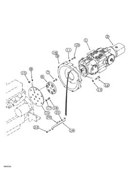 China 134535A1 PUMP Case parts 1838 for sale