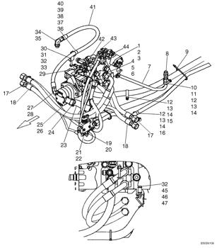 China 87037043 PUMP,25.4 CC Case parts 420CT, 410, 420 for sale