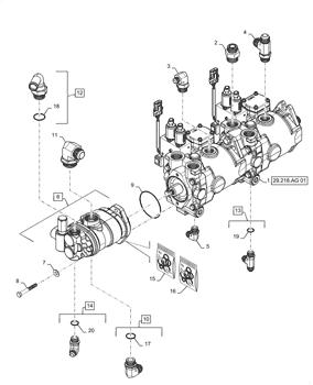 China 47953492 PUMP Case parts WD1504, WD1904, WD2104, WD2304, WD2504, WD1204 for sale