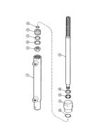 China 128724A1 PISTON ROD Case parts 2010, 2020, 1020, 1010 for sale