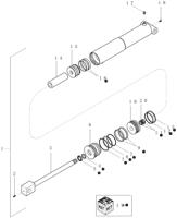 China 402473A1 PISTON ROD Case parts 1200PT for sale