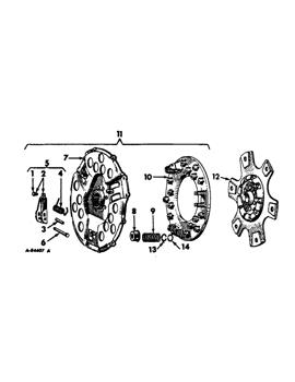 China 393117R92 CLUTCH DISC Case parts 1256, 1456, 1206, 1466, 1468, 21206, 21256, 1066, 1486, 21456, 1086 for sale
