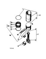 China 704099R2 PISTON ASSY Case parts 354, BD-144, B275, 276, 201, 2300 for sale