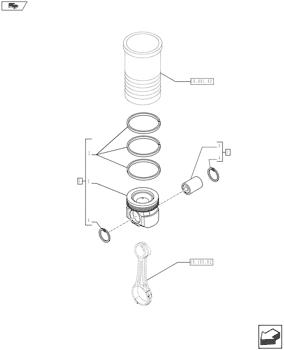 China 8097830 PISTON ASSY Case parts F3DFE613F B002, F3DFA613B E004, F3DFA613A E001, F3DFE613A A001, F3DFA613A E002, F3DFE613A A002, F3DFA613B E003, F3DFE613B A001, F3DFE613B A002, F3DFE613F B001 for sale