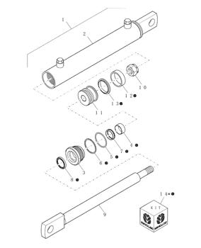 China 80592950 PISTON Case parts RBX461, L160, DCX101, LX116 for sale