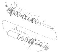 China 84221855 PISTON ROD Case parts TRUE-TANDEM 345, 330 TRUE-TANDEM, 370 TRUE-TANDEM, TRUE-TANDEM 335VT, TRUE-TANDEM 375, TRUE-TANDEM 335 BARRACUDA for sale
