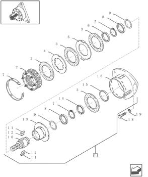 China 84037045 CLUTCH DISC Case parts LBX331R, LBX431R, LBX331S, LBX431S, LBX421R, LBX331P, LBX421S for sale