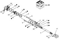 China 87409460 PISTON ROD Case parts 1220, 1230, 1200, 1210, 3850 for sale