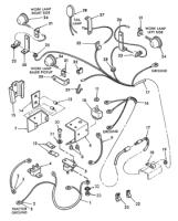 China 603721 WIRE HARNESS Case parts SBX520, SBX530, SBX540, SB531, SBX550, SB541, SB541C for sale