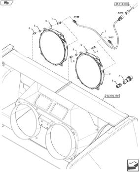 China 84273586 WIRE HARNESS Case parts LB324S, LB334P, LB324P, LB334R, LB324R, LB334S for sale