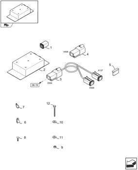 China 84597954 WIRE HARNESS Case parts LB333S, LB433R, LB333R, LB433S, LB333P for sale