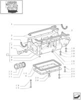 China 1940004 OIL PAN GASKET SET Case parts JX70U, JX100U, JX80U, JX90U, 8045.05.406, 8045.06.406 for sale