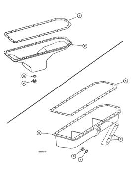 China 671827C4 OIL PAN GASKET SET Case parts DTI-466, DT-436, DTI-466B, DT-414, 1680, D-414, D-312, D-436, DTI-466C, D-466, D-360, DT-466, DT-466B, 1660 for sale