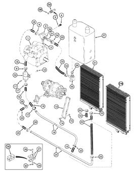 China 444921A2 OIL COOLER Case parts 2388 for sale
