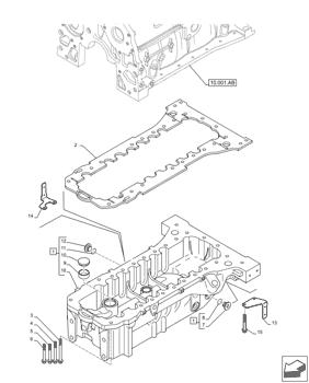 China 4894295 OIL PAN GASKET SET Case parts FARMALL 120A, F4DFE4131 B008, MAXXUM 120, F4DFE4132 B005, F4DFE4132 B006, F4DFE4133 B007, F4DFE4133 B008, FARMALL 125A, F4DFE4134 B006, MAXXUM 100, F4DFE413A A003, F4DFE413B A002, MAXXUM 110, F4DFE413... for sale