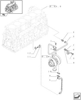 China 5801446160 HYD TUBE Case parts A8000, A8800 for sale