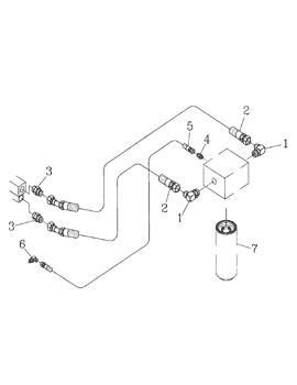 China 00400097 HYD CONNECTOR Case parts 7000, AUSTOFT, 7700, A4000, A7000, A7700, A8000, A8800 for sale